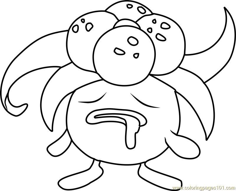 Gloom Pokemon Coloring Page - Free Pokémon Coloring Pages ...