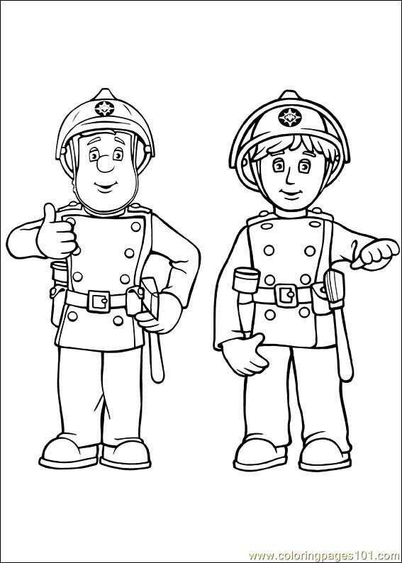 Sam Fireman Party Cartoonito Coloring Birthday Elvis Colouring Kids ...