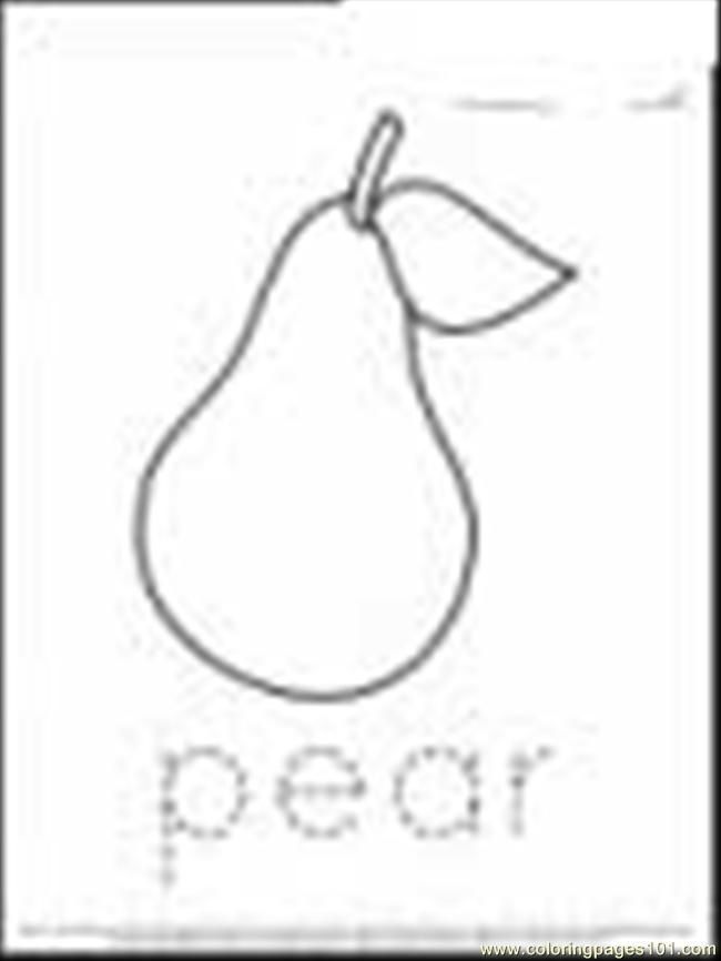 Pear Template Printable - Printable Word Searches